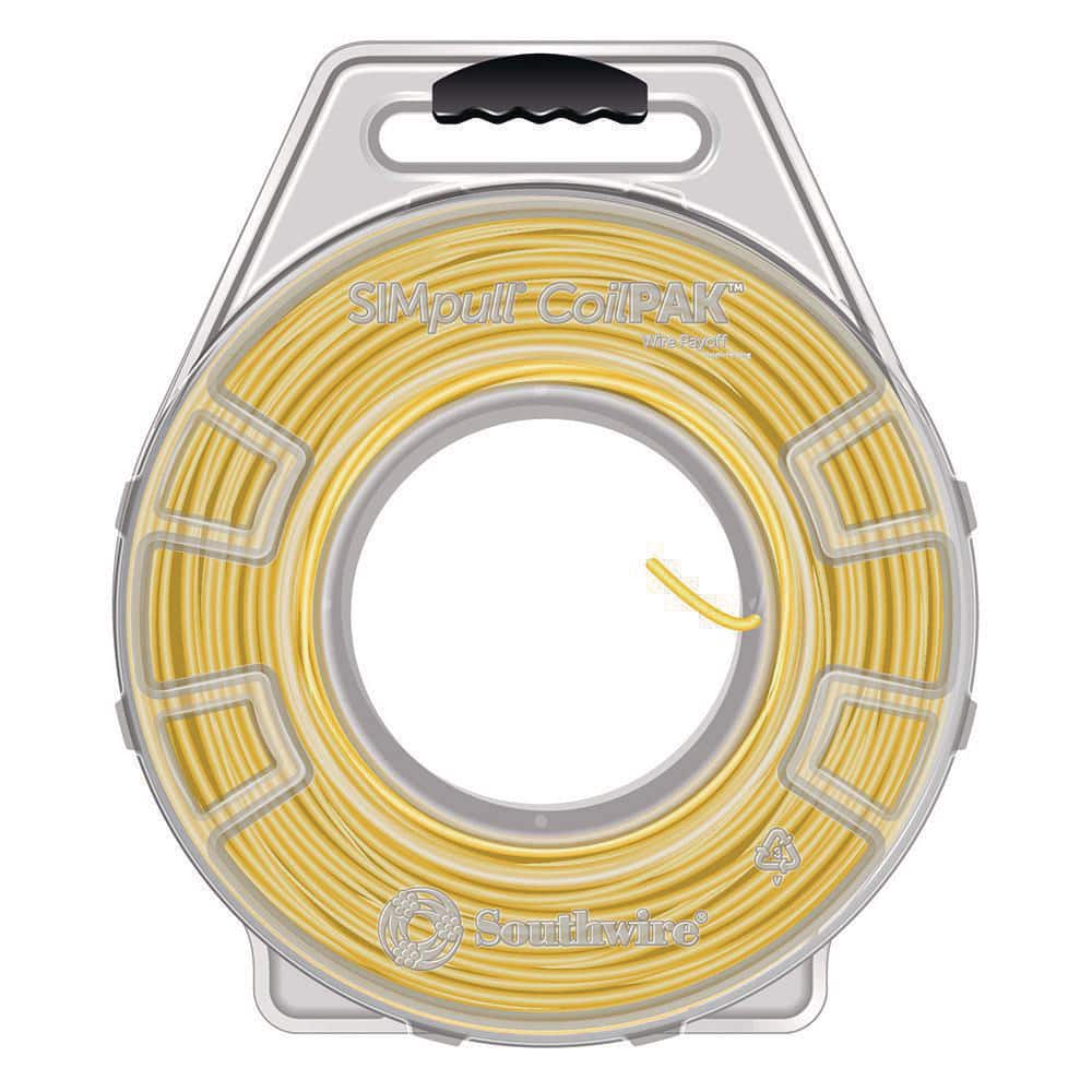 Southwire 1000 ft. Yellow/Gray Stripe 12/2 STR CU CoilPAK SIMpull THHN ...