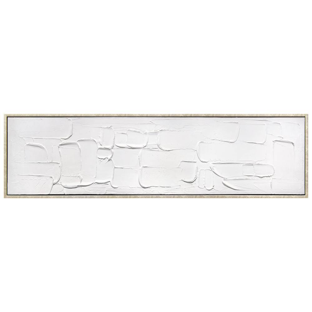 Empire Art Direct Abstract Harmony Heavily Textured Hand Painted White ...