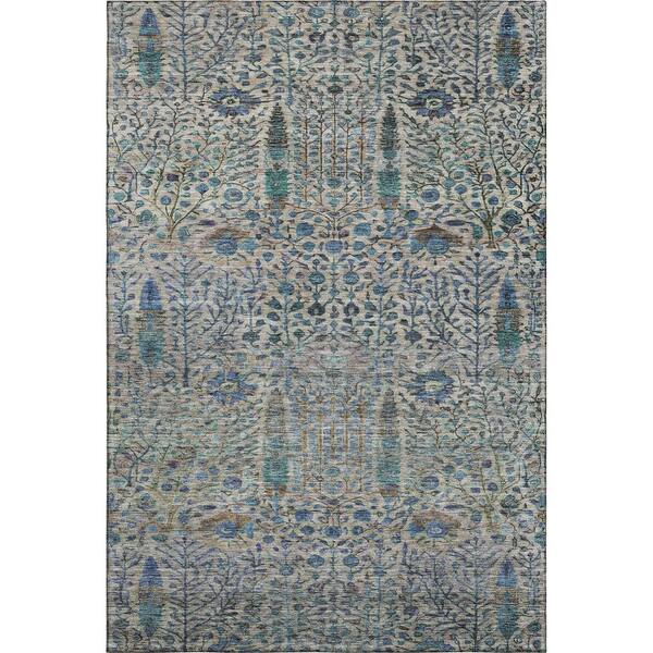 Addison Rugs Mayfield Premium Machine Washable Abstract AMF2053 Brown 8 ...