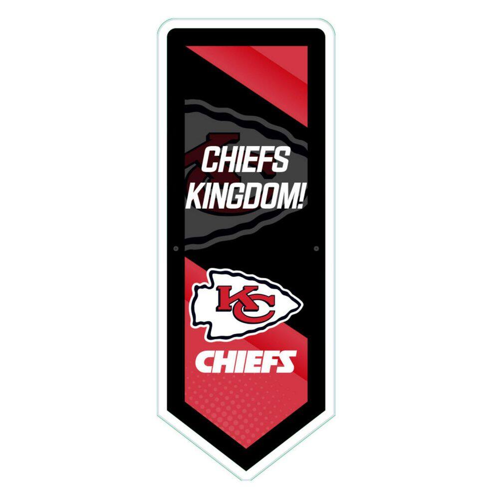 Evergreen Kansas City Chiefs Pennant 9 in. x 23 in. Plug-in LED Lighted ...
