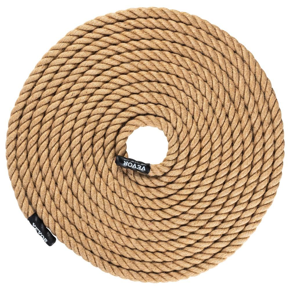 VEVOR Gym Climbing Rope, 1 in. Diameter 50 ft. Length Gym Fitness ...
