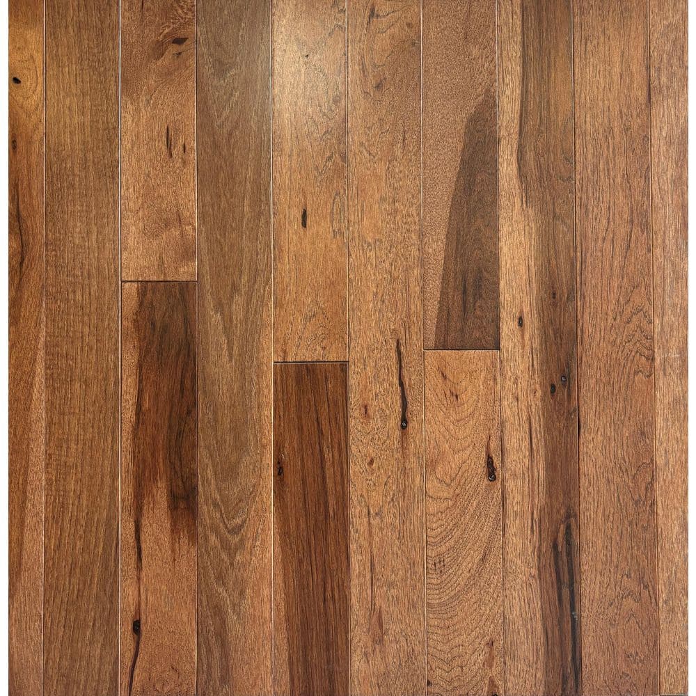 CENTURY FLOORING Saddle Hickory 3/4 in. T x 2 1/4 in. W Smooth Solid ...