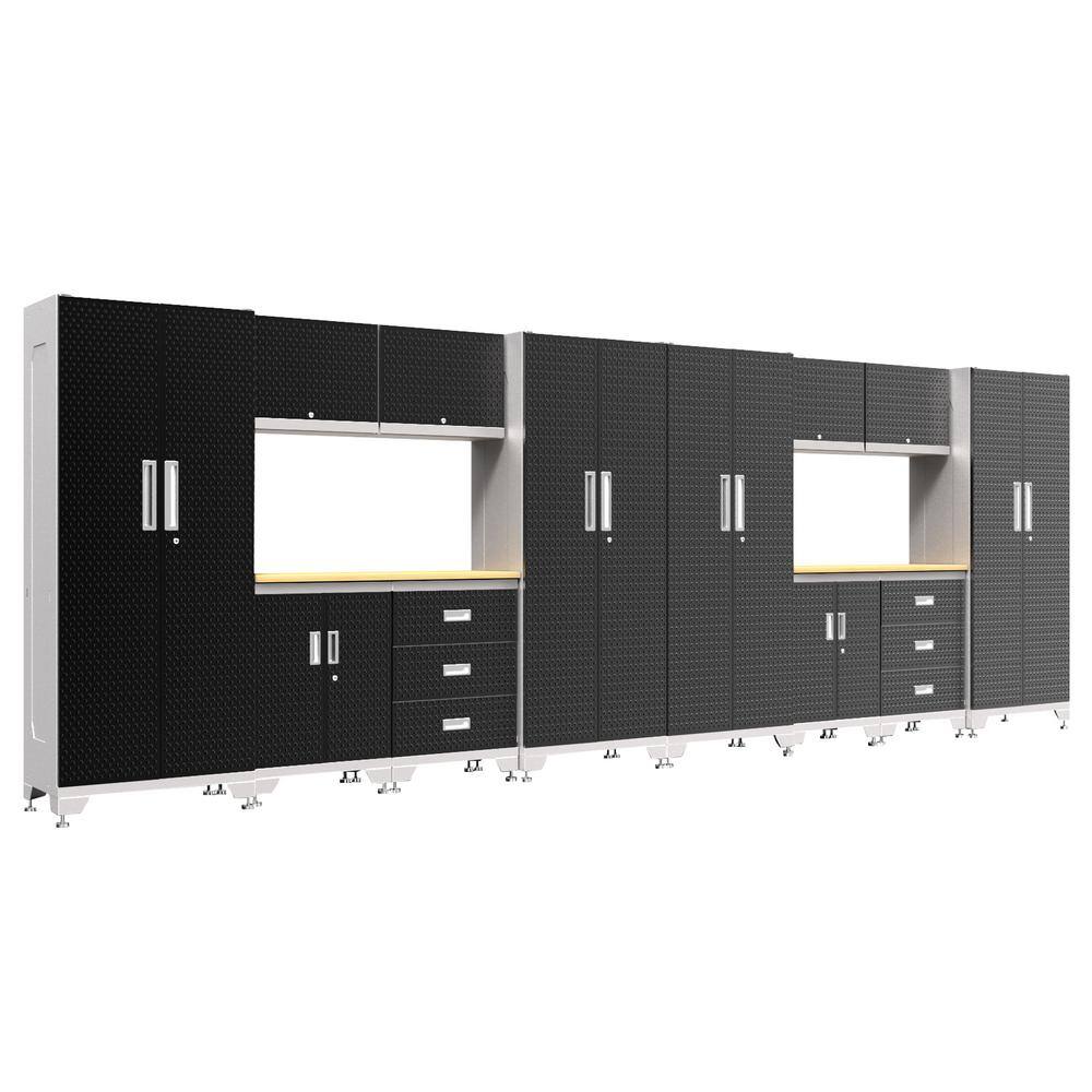 Frontier 72.5 in. H x 215 in. W x 18 in. D 22-Gauge Steel Garage ...