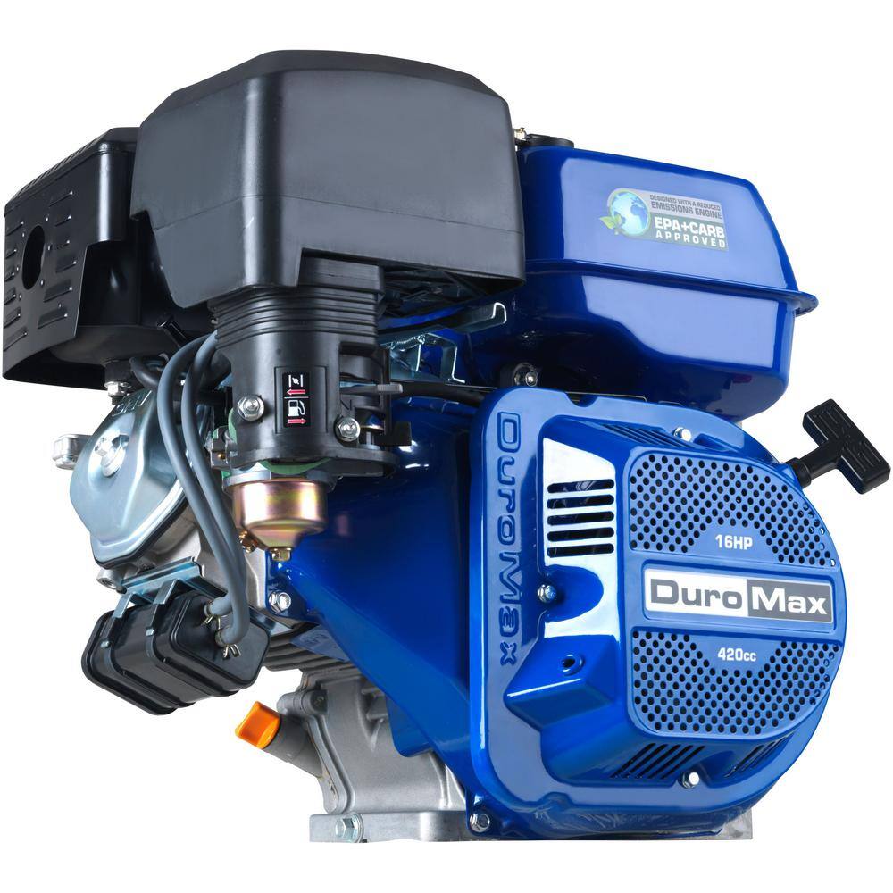 DUROMAX 420cc 1 in. Gasoline Multi-Purpose Horizontal Key Shaft Recoil ...