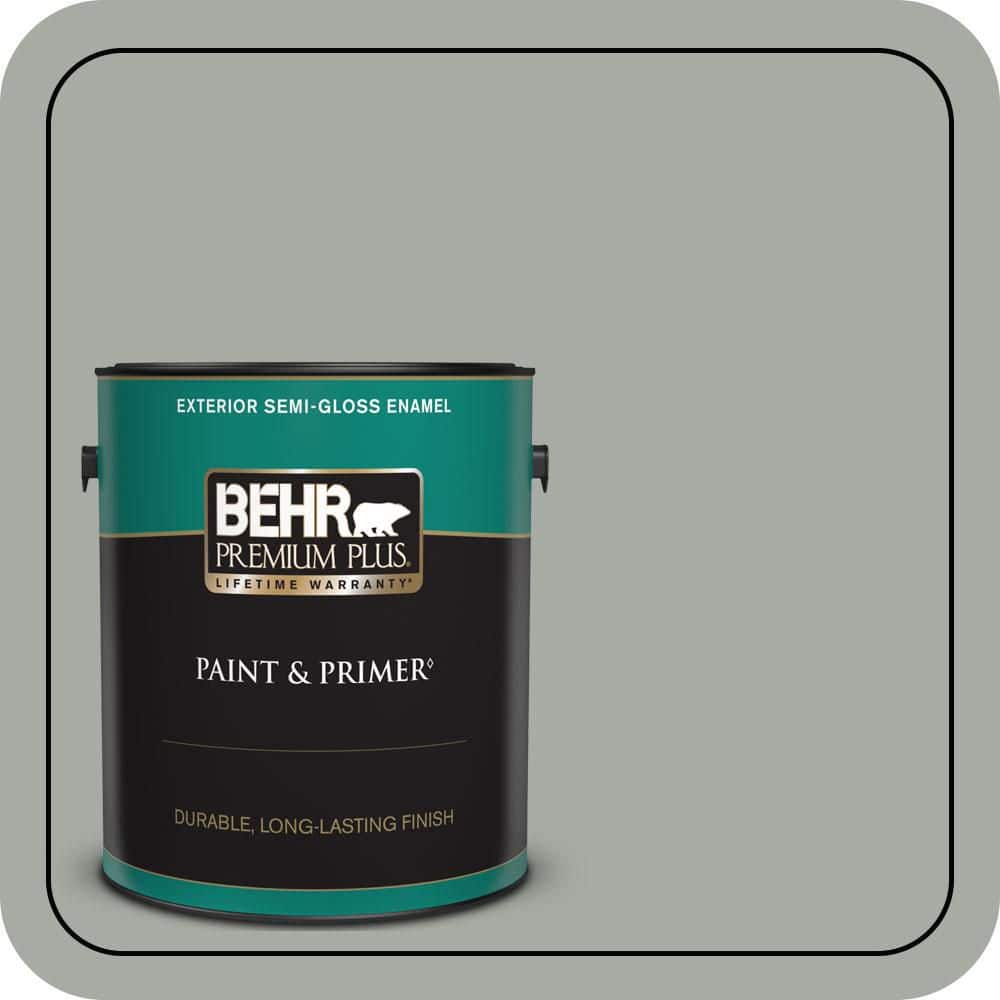 BEHR PREMIUM PLUS 1 gal. #PPU25-15 Flipper Semi-Gloss Enamel Exterior ...
