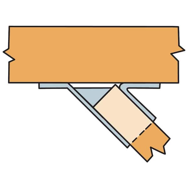 Simpson Strong-Tie 2 in. x 4 in. Joist Hanger Skewed Right SUR24 - The ...
