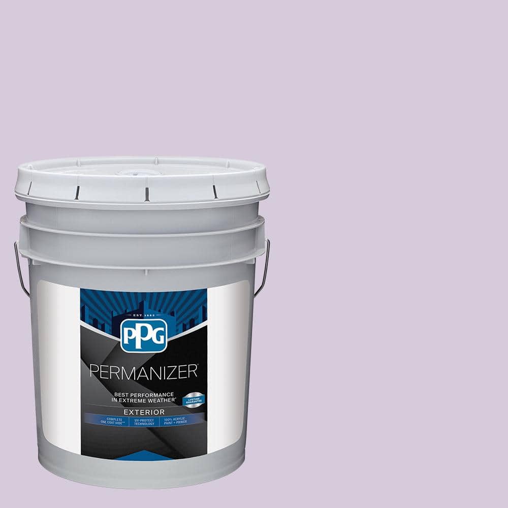 PERMANIZER 5 gal. PPG1176-3 Dusky Lilac Semi-Gloss Exterior Paint ...