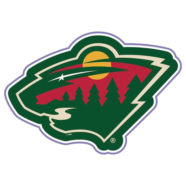 Evergreen Minnesota Wild Team Logo Shaped Multicolor 23 in. x 23 in ...