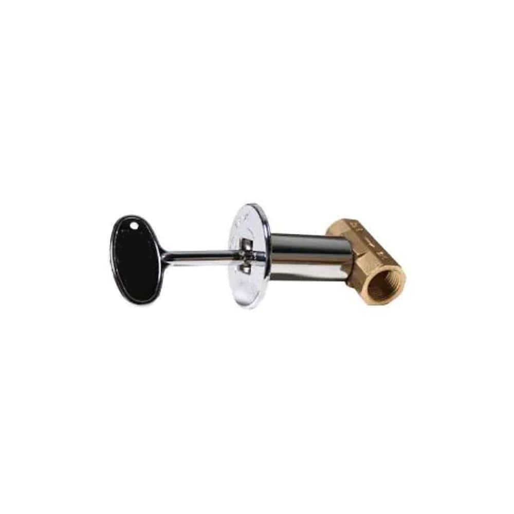 HOME-FLEX Straight Gas Valve Kit Includes Brass Valve, Floor Plate and ...