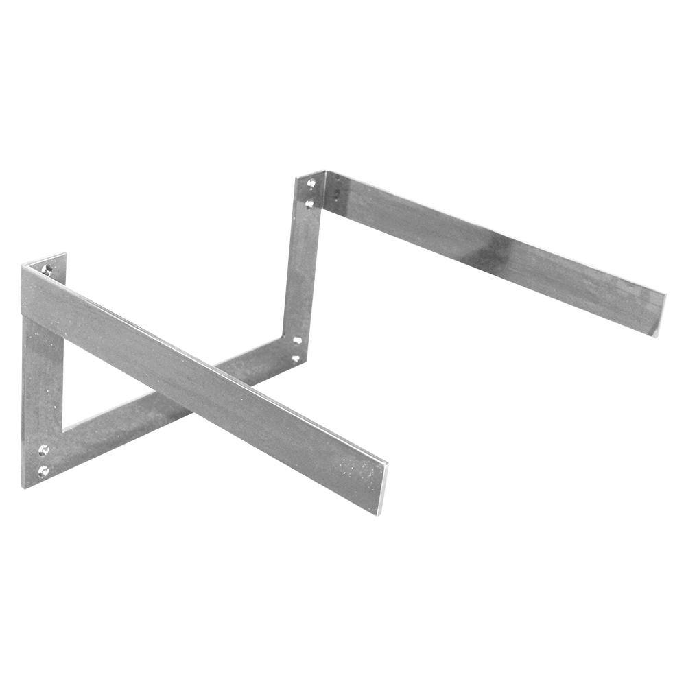 Federal Brace Sento 18 in. x 18 in. Stainless Steel Floating Vanity ...