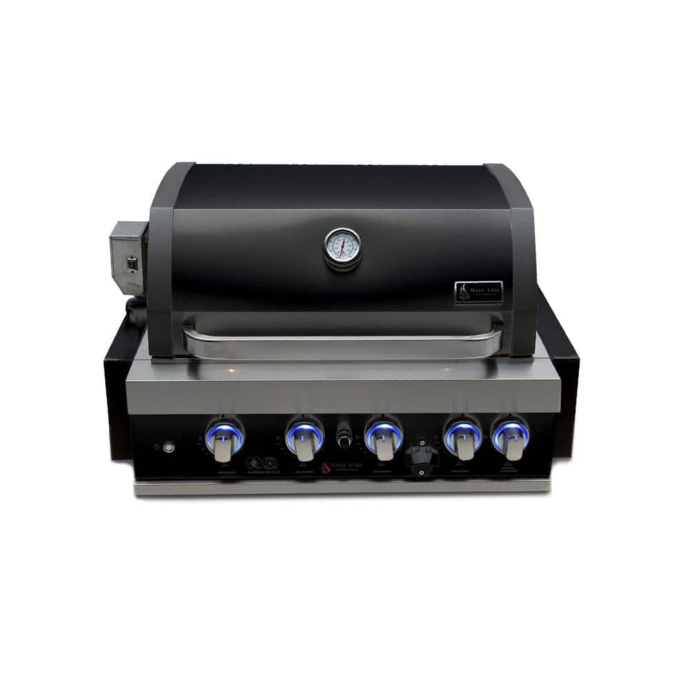 MONT ALPI Built-in Series 4-Burner Propane Natural Gas Grill Island in ...