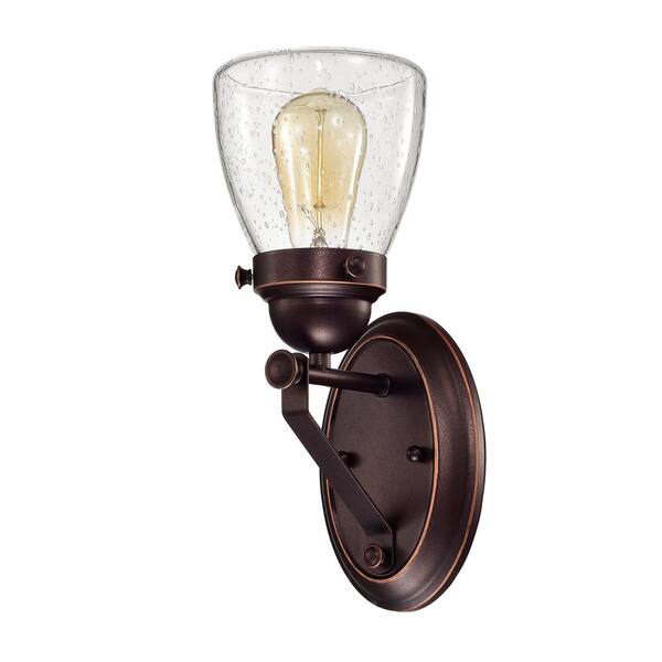 Edvivi Yellowstone 1-Light Oil Rubbed Bronze Wall Sconce Light with ...