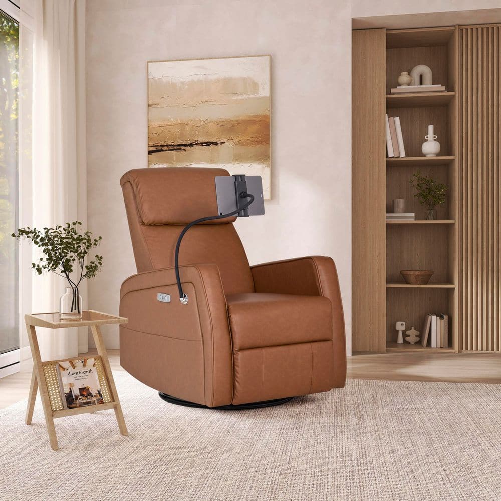 Evolur Cognac Brown Maverick Glider with Device Holder 6121-COG - The ...