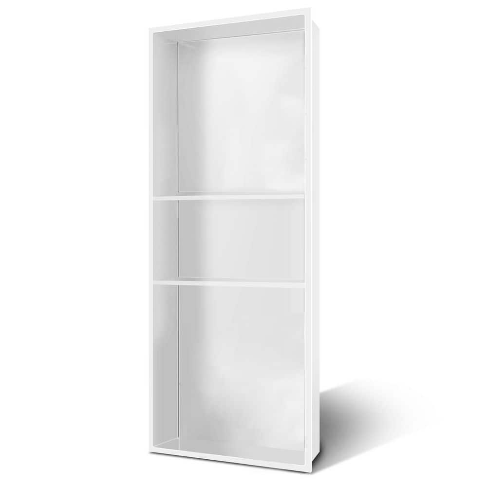 BWE 13 in. W x 31 in. H x 4 in. D Bathroom Triple Shower Niche Standard ...