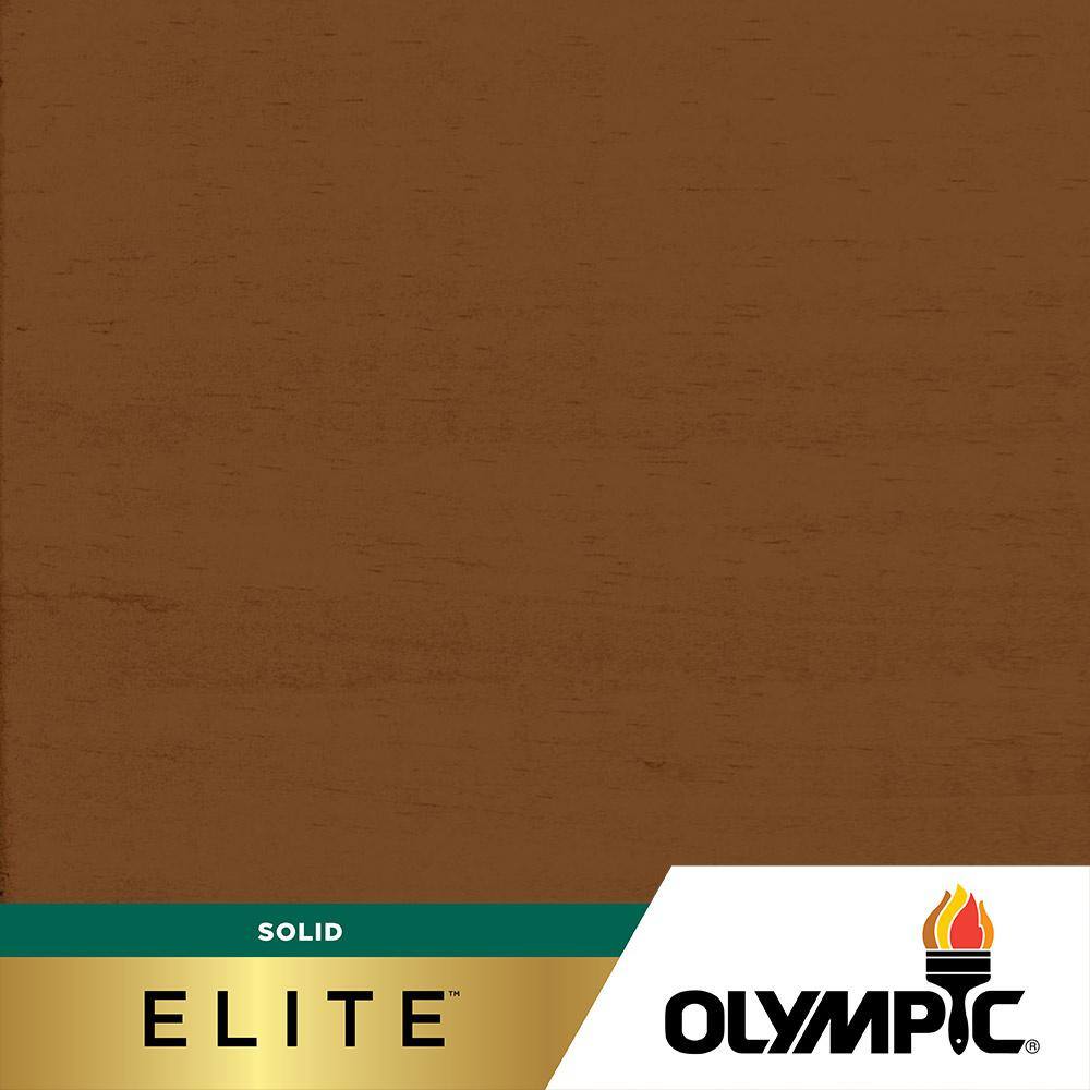 Olympic Elite 5 gal. SC-1014 Cedar Solid Advanced Exterior Stain and ...