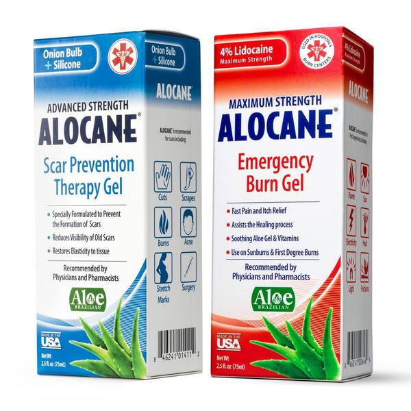 Alocane 2.5 oz. Burn Gel and 2.5 oz. First Aid Scar Gel Bundle-ALC02401 ...