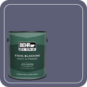 BEHR ULTRA 1 qt. #S560-6 Blue Blood Satin Enamel Exterior Paint ...