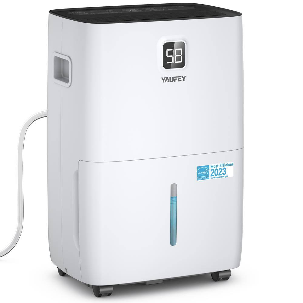 Yaufey 120pt. Maximum coverage area 6,000 sq.ft. Bucket Dehumidifier in ...