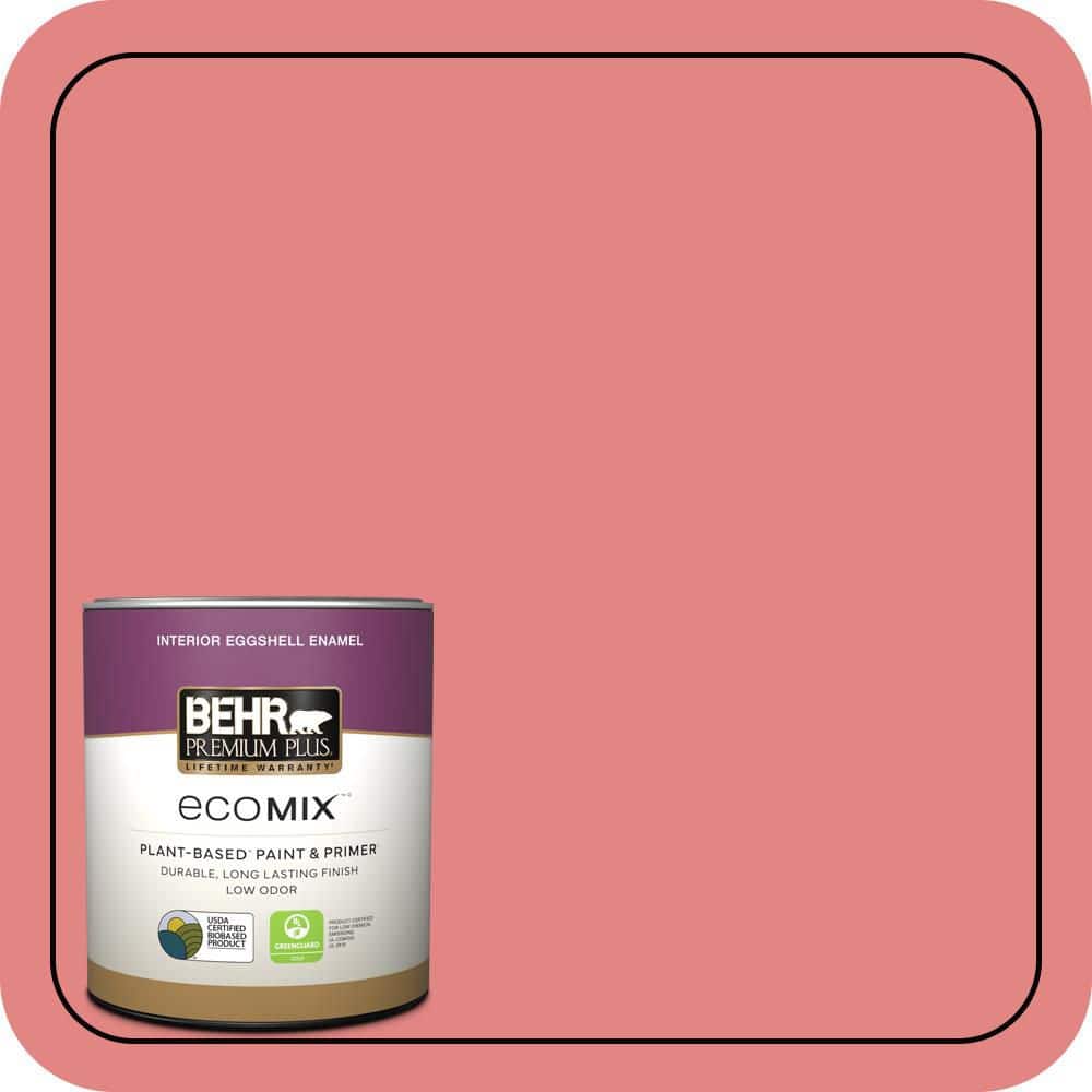 BEHR PREMIUM PLUS 1 qt. #160B-5 Candy Mix Eggshell Enamel EcoMix Plant ...