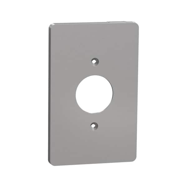 Square D X Series 1-Gang Midsize Round Standard Single Outlet Wall ...