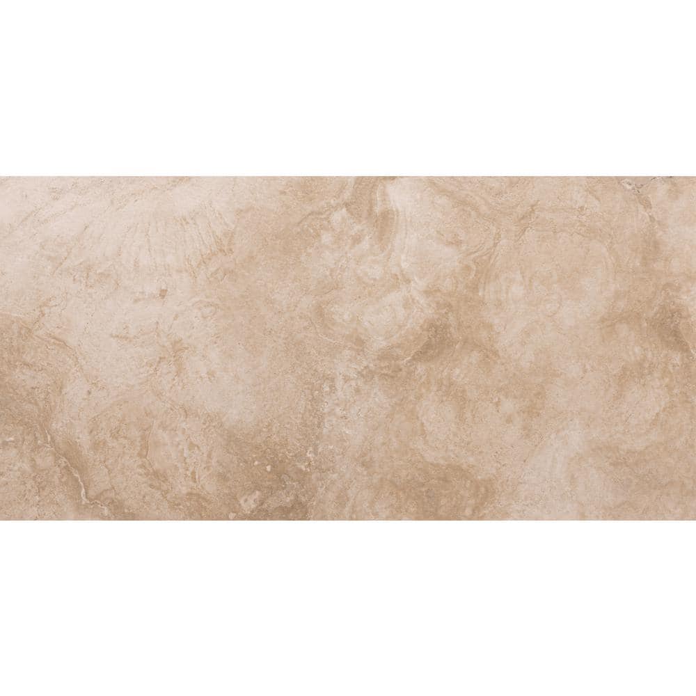 Florida Tile Home Collection Oasis 24 in. x 12 in. Beige Porcelain ...