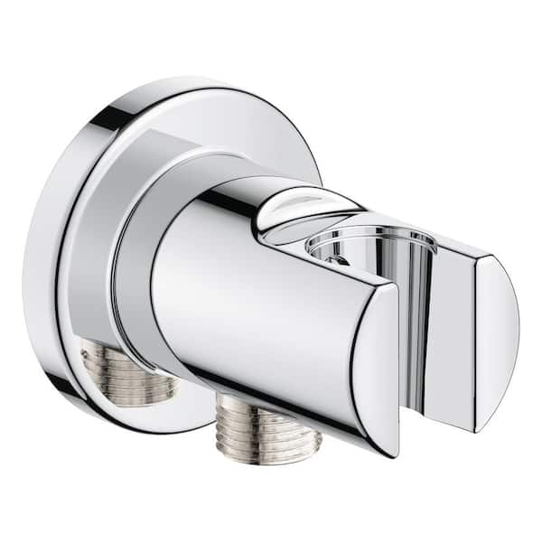 GROHE Tempesta Wall-Mount Hand Shower Holder Wall Union in StarLight ...