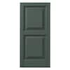 Ply Gem 12 in. x 31 in. Raised Panel Polypropylene Shutters Pair in Green VINRP1231 55 - The ...