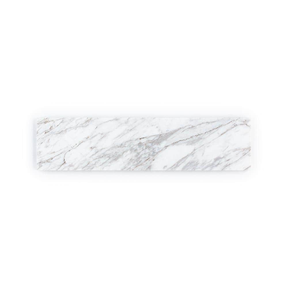Reviews for Jeffrey Court Volakas White 4 in. x 16 in. Honed Subway ...