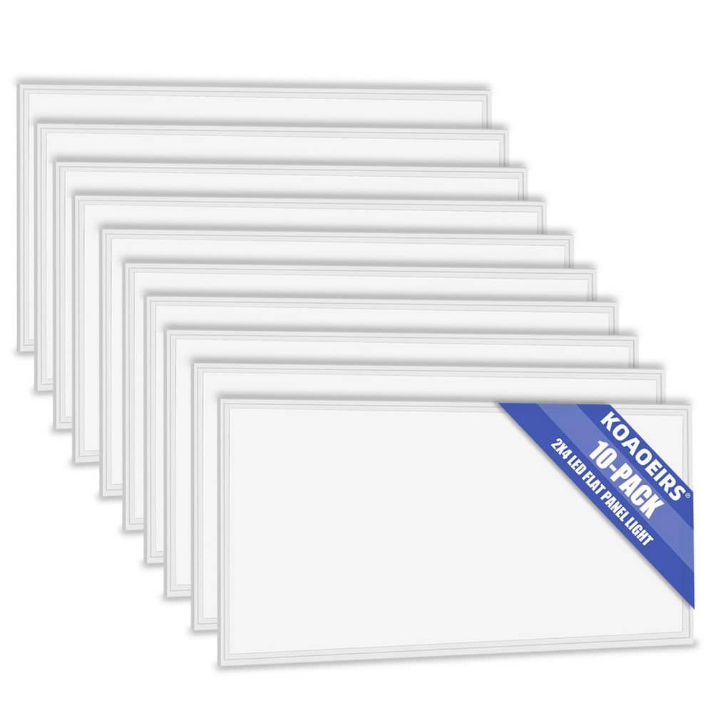 KOAOEIRS 2 ft. x 4 ft. 7800-Lumens Integrated LED Panel Light 5000K ...