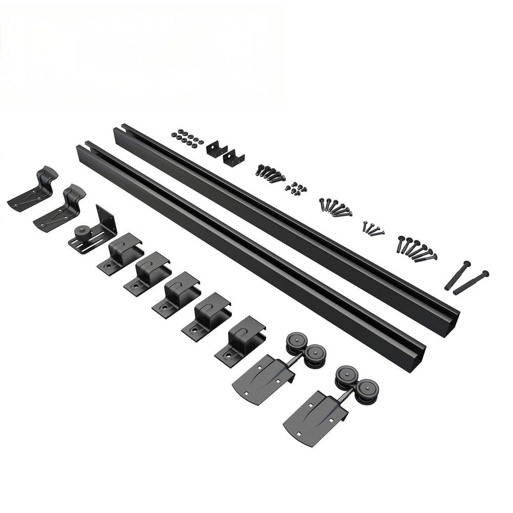 Reviews for OGETFUUR 96 in. W x 4.25 in. H Heavy-Duty Black Box Rail ...