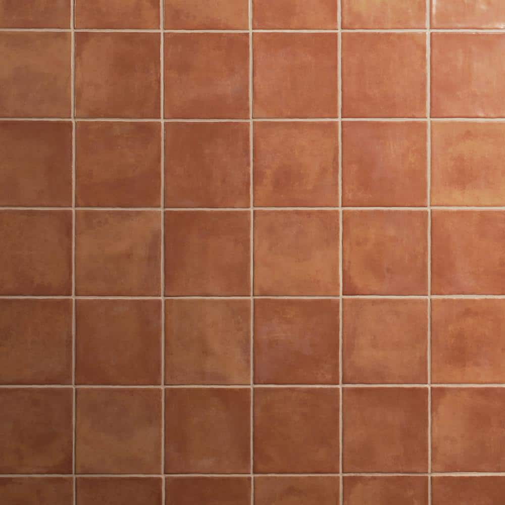 Ivy Hill Tile Paula Purroy Catalan Terracotta 5.11 in. x 5.11 in. Matte ...