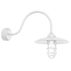 Troy RLM Heavy-Duty 14 in. Shade 23 in. Arm 1-Light Gloss White Gloss ...