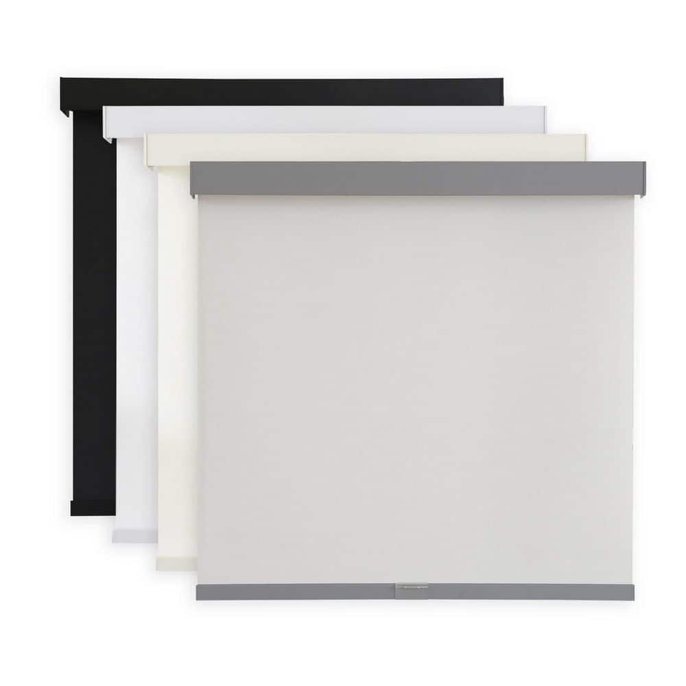 Aosky Cordless Light Filtering Roller Shade, 1% Openness Solar Shades ...