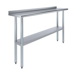 AMGOOD 14 in. x 48 in. Stainless Steel Kitchen Utility Table with ...