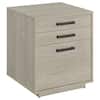 Coaster Loomis 3-drawer Whitewashed Grey 25 in. H x 19.75 in. W x 19.75 ...