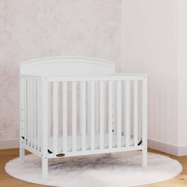 Graco Benton White 4-in-1 Convertible Mini Crib 04511-401 - The Home Depot