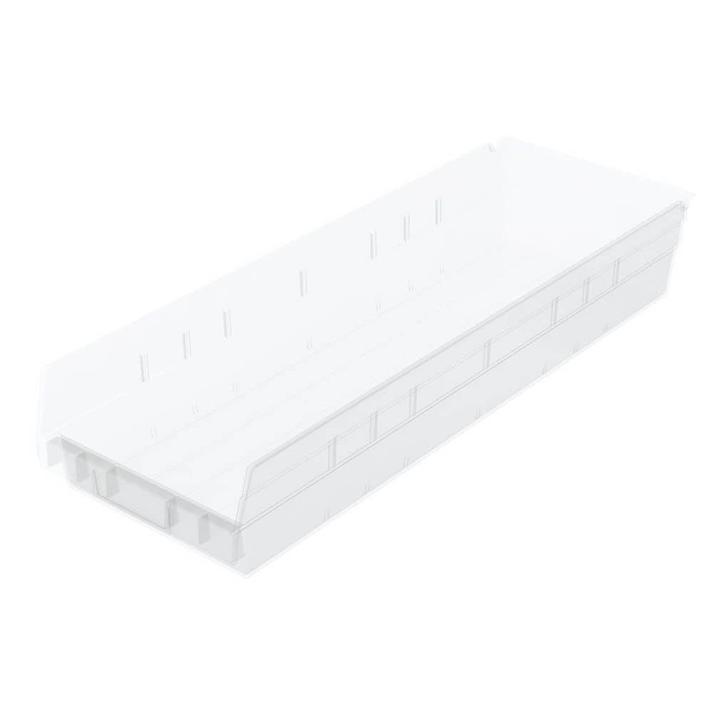 Akro-Mils 30164 Plastic Storage Shelf Bins, 23 1/2 in. D x 6 1/2 in. W ...