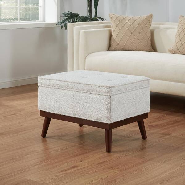 Convenience Concepts Designs4Comfort Marcel Mid Century Boucle Oatmeal ...