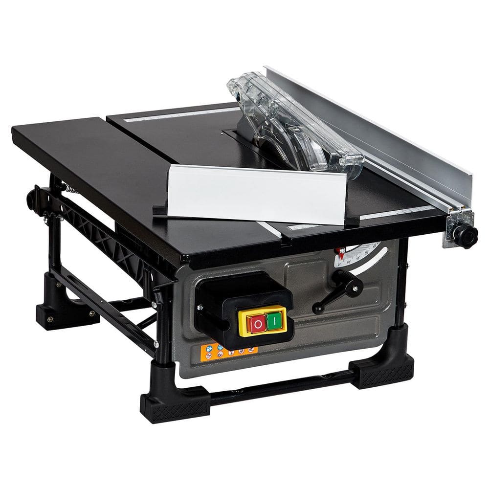 8 in 6.7-Amp Portable Copper Motor Table Saw with High-Speed Cutting ...