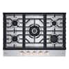 LG STUDIO 36 in. Gas Cooktop in Essence White with 5-Burners including ...