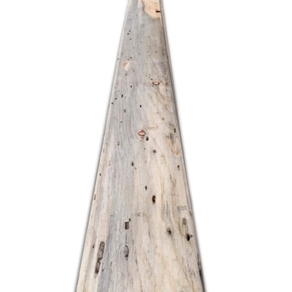 1 in. x 4 in. x 8 ft. S4S #3 and Better Blue Stain Pine Trim Weathered ...