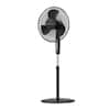 Hampton Bay 16 in. 3 Speed Digital Oscillating Standing Fan with ...