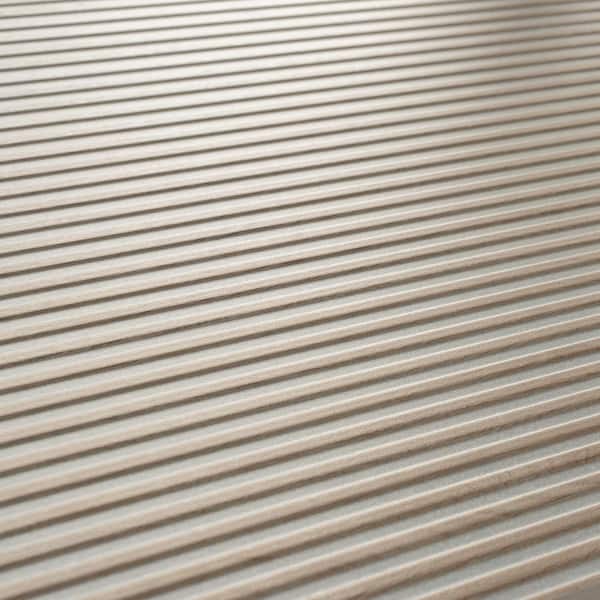 Apollo Tile Bois 4 in. x 4 in. Matte Gray Wood Ceramic Fluted Large ...