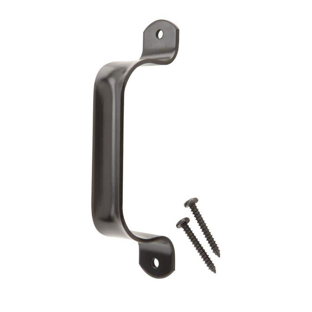 Everbilt 6-1/2 in. Black Heavy-Duty Door Pull 24365 - The Home Depot