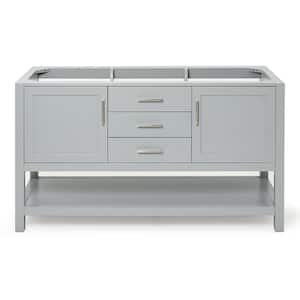 ARIEL Bayhill 48 in. W x 21.5 in. D x 34.5 in. H Freestanding Bath Vanity Cabinet Only in White ...