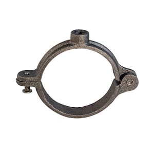 PLUMBFLEX 3/4 in. Hinged Split Ring Pipe Hanger in Galvanized Malleable ...