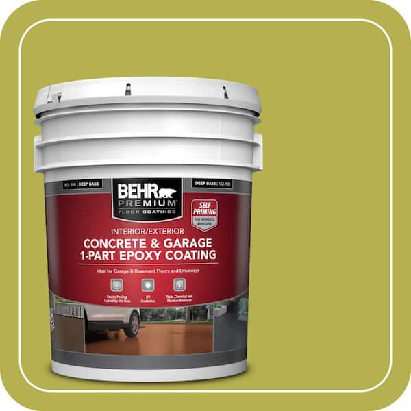 BEHR PREMIUM 5 gal. #P350-6 Laser Self-Priming 1-Part Epoxy Satin ...