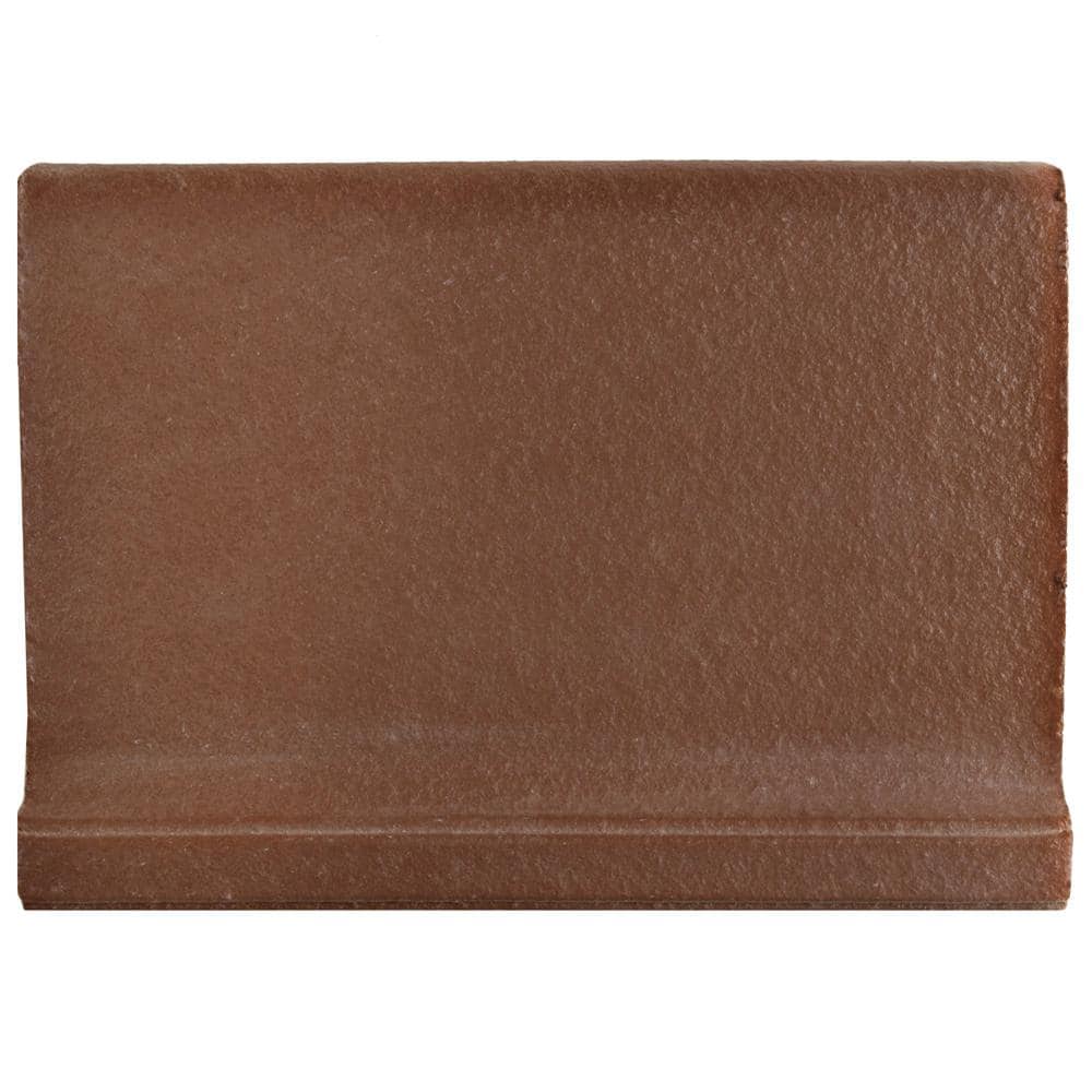 Merola Tile Quarry Cove Base Flame Red 4-3/8 in. x 5-7/8 in. Satin ...