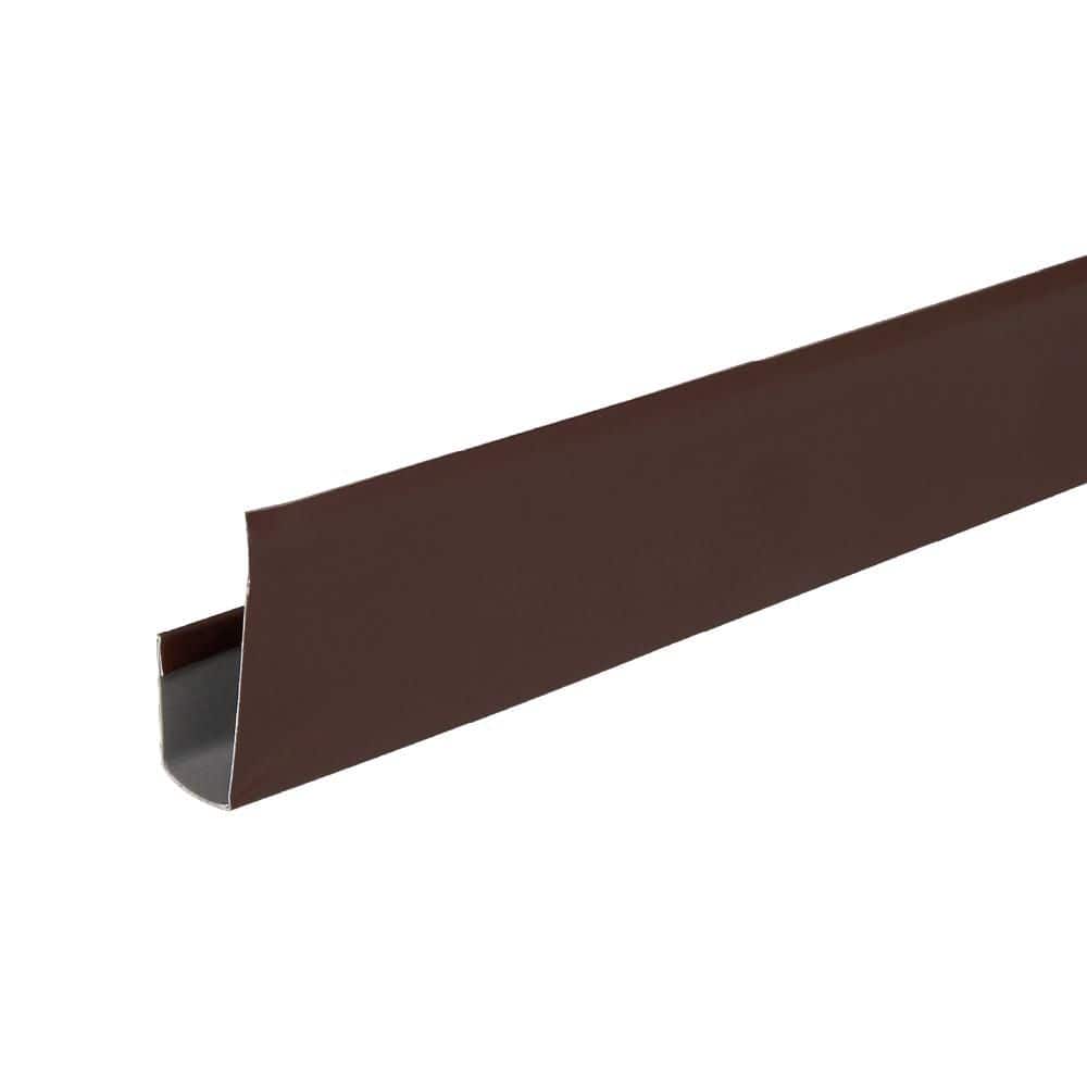 Amerimax Home Products 1.5 in. x 12 ft. Musket Brown Aluminum J-Channel ...