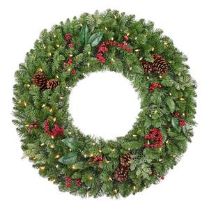 36 - 48 - Christmas Wreaths - Christmas Greenery - The Home Depot